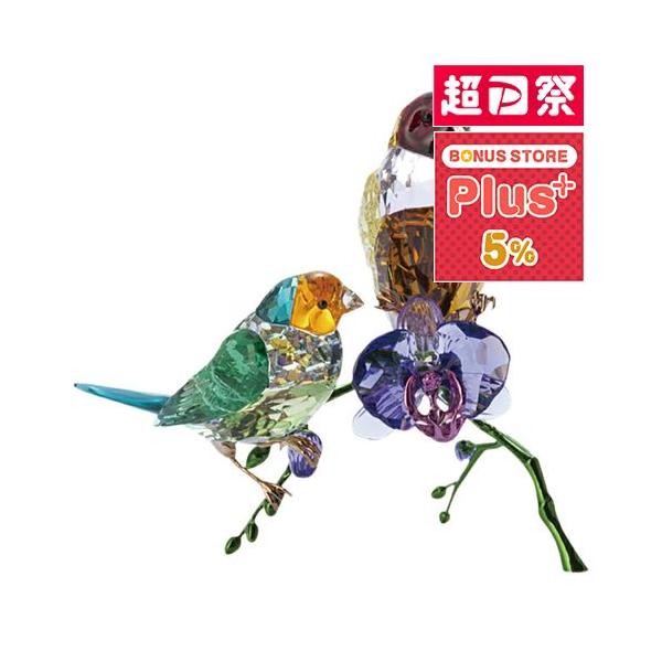 スワロフスキー SWAROVSKI2羽のコキンチョウがオーキッドの枝にとまるシーンを描き出した、大胆でうっとりするようなデザインです。【サイズ（約）】11..4×11.3×10cm【仕様】【素材】クリスタルガラス【カラー】【付属品】【注意】...