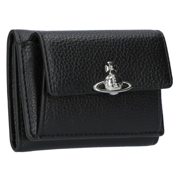 ヴィヴィアンウエストウッド VIVIENNE WESTWOODヴィヴィアンウエストウッドの折財布はフロントのオーブモチーフが存在感を放っています。コンパクトながら小銭入れ、カードポケットなど機能性も充実。【サイズ（約）】縦/約7.5cm横/...