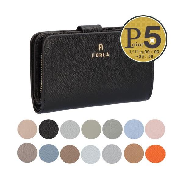 フルラ FURLAコンパクトですが、豊富なポケットやたっぷり入るL字ファスナーの小銭入れなどを備え、機能性も抜群です。【サイズ（約）】縦/約9cm横/約14cm【仕様】開閉/スナップ式内側/お札入れ×1　　/カードポケット×10　　/オープ...