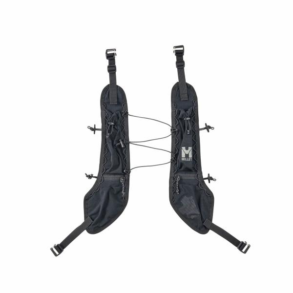 ショルダーハーネスに収納力を追加するための着脱式ショルダーポケット。※商品の色は撮影時の照明の当たり具合、ブラウザやお使いのモニターの仕様、設定により実際の商品と異なる場合がありますのでご了承ください。