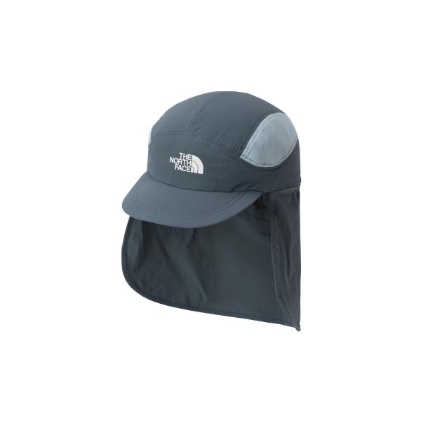 ランニング時の暑さと日差しに対応できるランシールドキャップ・シールド部分はスナップボタンで着脱可能・UVプロテクト（UPF50+、紫外線カット率95%以上）・通気性、UVカット、遮熱性を備えたTHE NORTH FACE独自素材「BREEZ...