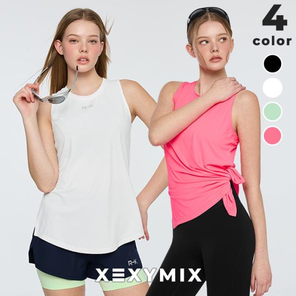 ゼクシィミックス xexymix ノースリーブ ランニングウェア レディース メッシュ 速乾性 トップス UVカット リフレクター入り 夜ラン ヨガウェア トップス ヨガトップス ピラティスウェア スポーツウェア トレーニングウェア ジムウ...