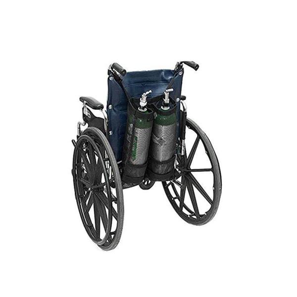 ?【ユニバーサルフィット】すべての車椅子や歩行者にぴったりフィットします。 この酸素ボンベバッグを使用すると、カートで大きなタンクを持って移動するのがはるかに簡単になります?【高品質】頑丈なナイロン生地製の頑丈な酸素ボンベホルダー。 軽量で...