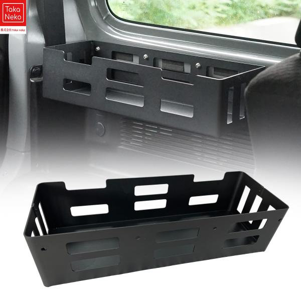新型スズキジムニー 収納ラック JB64 ジムニーシエラJB74 収納ボックス 車内収納 リア収納ラック 整理 小物入れ リアカーゴボックス アルミ合金製 後部収納フレーム 2018年-2025年
