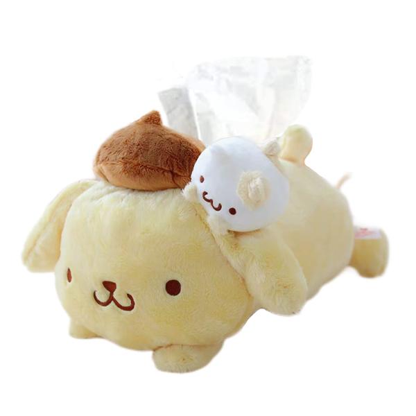 【材質】ぬいぐるみ。ぬいぐるみタイプでふわふわな心地よい手触りは癒し効果も抜群です。【サイズ】45cm * 35cm。【製品の特徴】 ティッシュボックスはおなか部分から入れます。2本のゴムで支えるので、出し入れも簡単です。【可愛い外観】可愛...