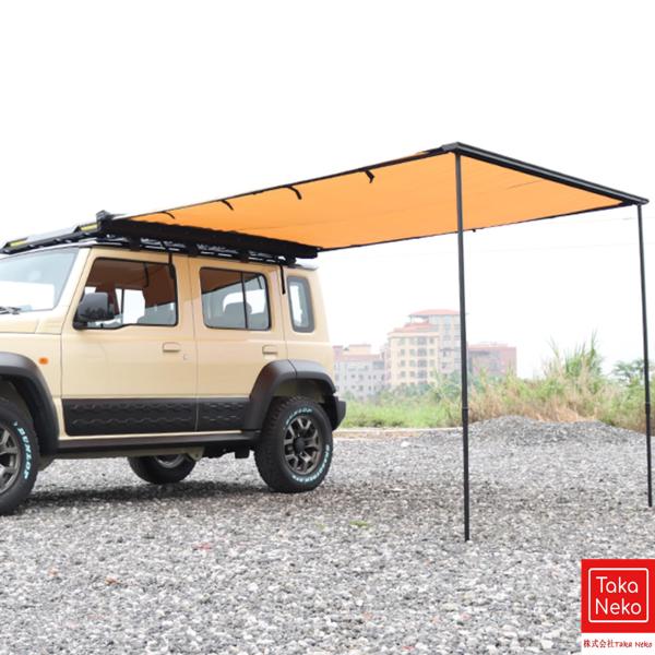 ??【ご注意】：ルーフキャリアがないと取り付けできません。キャリアが丸型の場合は、サイドオーニングでは取り付けできません。当店にご連絡いただければ、丸型キャリア対応のブラケットをご案内いたします。??【対応車種】 3代目&amp;amp;4...