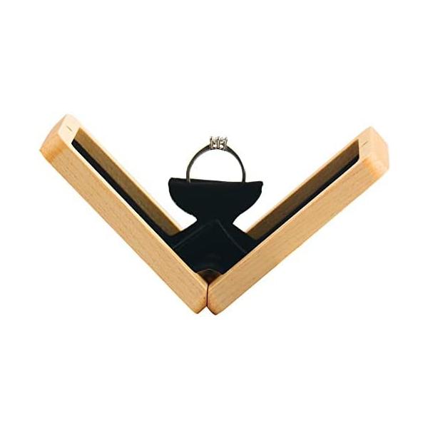 素材: 天然の無垢のブラックウォールナット、メープル、チェリーウッド。表面は環境に優しいウッドワックスオイルで処理されています。閉じた状態の外形寸法: 2.95 x 2.17 x 0.71インチ (長さ x 幅 x 高さ)、小さいサイズで持...