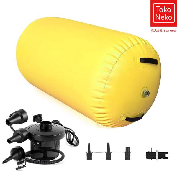 エアートラック バク転練習 マット インフレータブル サポート器具 体操 空気転落バレル 体操/ヨガ/トレーニング/フィットネス/ダンス初心者向け 電動エアポンプ付