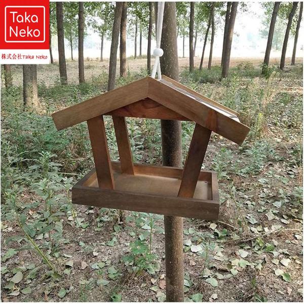 野鳥の餌台 バードフィーダーバードウォッチング 木製の鳥の餌、壁に取り付けられた鳥テーブルの屋外のぶら下がっている鳥のフィーダー★本製品はxixi68のみが独占販売しております。その他の店舗で販売されている製品はすべて正規品ではありませんの...