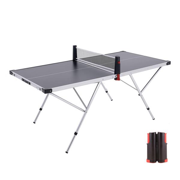 ??【商品仕様】サイズ（使用時）：160*80*（50/70）cm サイズ（収納時）：80*80*7cm　材質：高密度繊維板　セット内容：卓球台本体、専用ネット 重量：(約)12kg??【高品質素材】高密度繊維板は、ピンポン球に完璧な跳ね返...