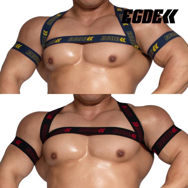 【発売日：2026年03月03日】静かに燃え続ける。『EMBER』ハーネス &amp; アームバンドセット深みのあるベースカラーに差し込む鋭いコントラスト。それは一瞬の炎ではなく、内側に残る熱を思わせる配色。胸元を横切るラインと背中で交差す...