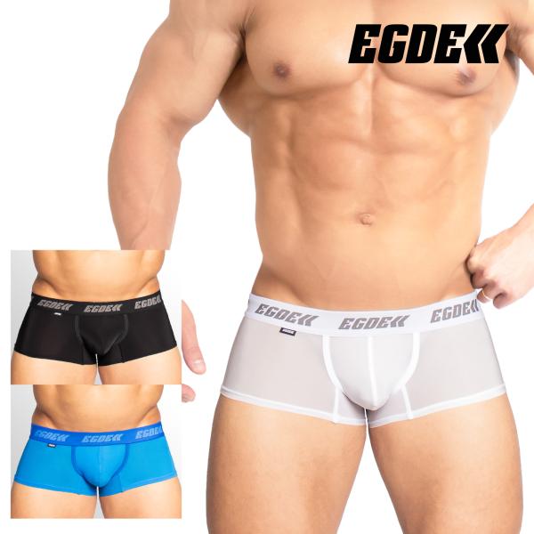 【発売日：2025年10月17日】透け感が魅せる、美しく攻めるボディライン『ELEMENT AIR』スーパーローライズ ショートボクサーパンツ軽やかなシースルー生地が生み出すエアリーな質感と、ボディを引き締める立体フォルムが融合したミニマル...