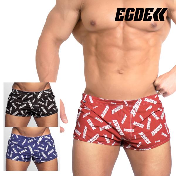 【発売日：2025年09月26日】EGDE≪アピール全開！『ANIMA』スーパーローライズ トランクスが登場。ランダムに散りばめられたロゴが遊び心をプラスレッド・ブラック・ブルーの3色展開で、気分に合わせてチョイスできます。太腿にはサイドカ...