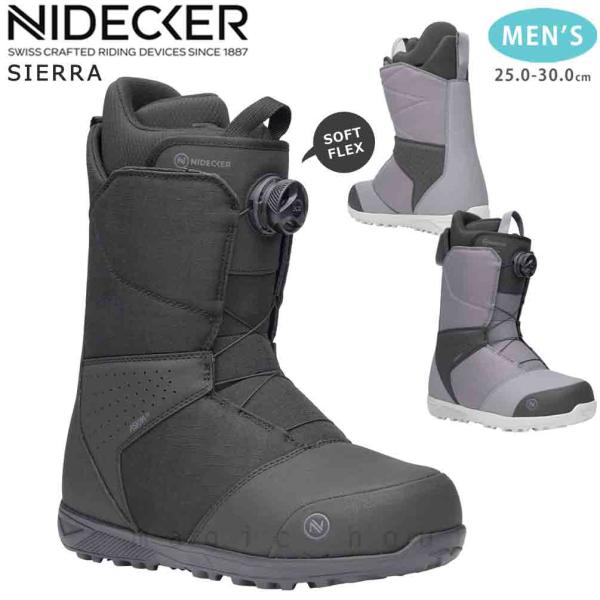 ◆ NIDECKER ナイデッカー スノーボード ブーツ BOA メンズ ワイヤー ダイアルシステム 25-26 2026モデル SIERRA シエラ ◆1887年創業のスイスの老舗ブランドNIDECKER。長年培ったテクノロジーで最先端の...