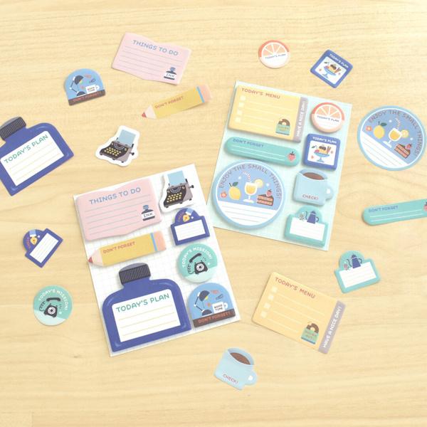 消しゴムはんこ作家＆イラストレーターのericさんデザインの付箋です<br>ちょっとしたメモ用紙としてスケジュール帳に貼ったり、手帳デコに使ったり、小さくて可愛い便利な付箋です<br><br>こちらの商品...