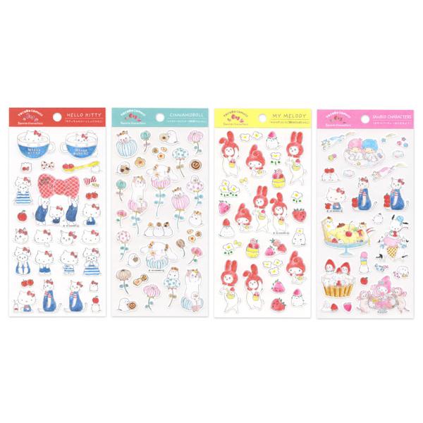 キャラクターになりきっている、ちょっぴりあやしくてかわいいコムギアニマルたちが、甘?いスィーツの世界で楽しんでいるスィーツシリーズです<br>お手紙や手帳に貼ったらおやつパーティーのはじまり<br>コムギアニマルとサ...