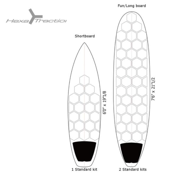 本物のHexaTraction〓模倣されることはあっても、決して真似されることはありません。HexaTractionは耐久性を重視して設計されているため、環境への影響が少ないです。ワックスやパッドに代わる、温度に依存しないグリップとトラクシ...