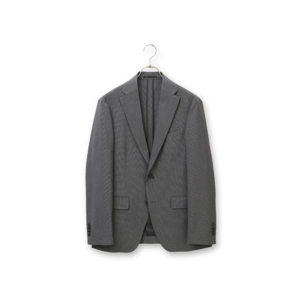 【仕様】2ボタン、背抜き、フラップポケット、重ねボタン、センターベント、セットアップ対応【色】グレー系【柄】千鳥格子【機能】ウォッシャブル、ストレッチ、防シワ【ブランド】URBAN SETTER　BLACK【着用シーズン】春夏【素材】表地、...