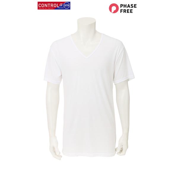 【仕様】半袖、Vネック【色】ホワイト系【柄】無地【ブランド】CONTROL α【着用シーズン】オールシーズン【素材】ポリエステル:50%、レーヨン:50%【サイズ】S、M、L、LL、3L