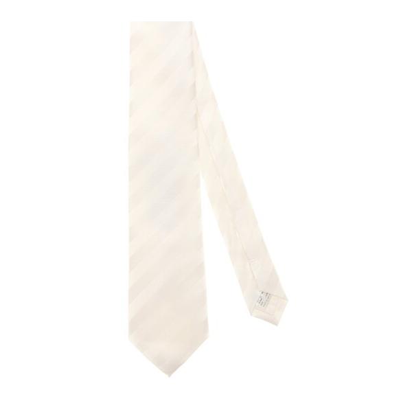 【仕様】全長:約143.0cm、大剣幅:約8.0cm【色】ホワイト系【柄】ストライプ【ブランド】HILTON【素材】シルク:100%【サイズ】9