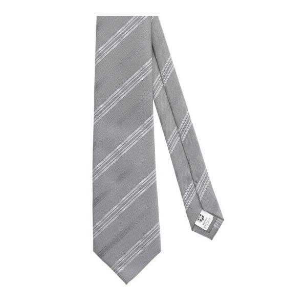 【仕様】全長:約143.0cm、大剣幅:約8.0cm、【洗濯表示】、ドライオンリー【色】グレー系【柄】ストライプ【ブランド】-【素材】ポリエステル:72%、シルク:28%【サイズ】2