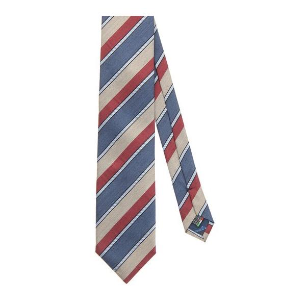 【仕様】全長:約143cm、大剣幅:約8cm【色】ネイビー系【柄】ストライプ【ブランド】HILTON【素材】シルク:100%【サイズ】9