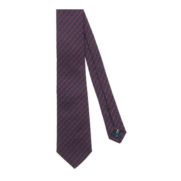 【仕様】全長:約143.0cm、大剣幅:約8.0cm【色】ネイビー系【柄】小紋【ブランド】HILTON【素材】シルク:100%【サイズ】4