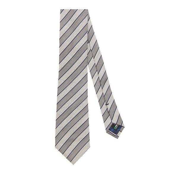 【仕様】全長:約143cm、大剣幅:約8cm【色】グレー系【柄】ストライプ【ブランド】HILTON【素材】シルク:100%【サイズ】9