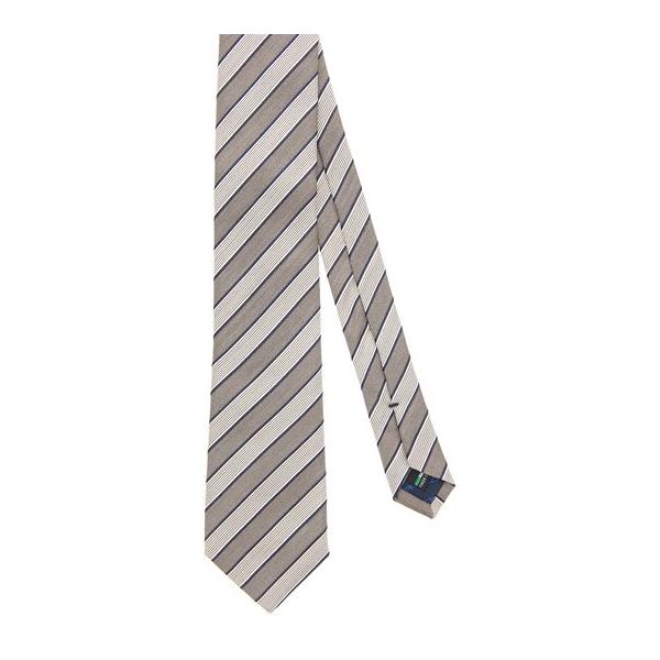 【仕様】全長:約143cm、大剣幅:約8cm【色】ブラウン系【柄】ストライプ【ブランド】HILTON【素材】シルク:100%【サイズ】9