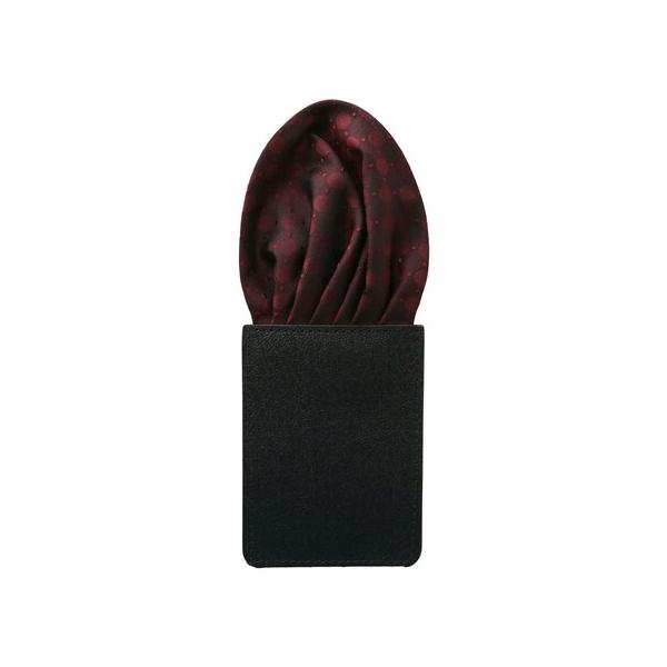 【仕様】全長:約17.0cm(台紙含む)、幅:約8.0cm、台紙部分:約9.5×7.0cm、リバーシブル、表面:ワイン系、裏面:シルバー系【色】レッド系【柄】ドット【機能】リバーシブル【ブランド】-【素材】表、シルク:100%、裏、シルク:...