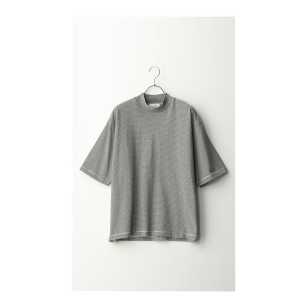 【仕様】半袖、モックネック【機能】ウォッシャブル【色】ブラック系【柄】ボーダー【ブランド】MORLES【着用シーズン】春夏【素材】綿:85%、ポリエステル:15%普段着 トップス ティーシャツ ドライタッチ 形態安定 上品 男性 かっこいい...