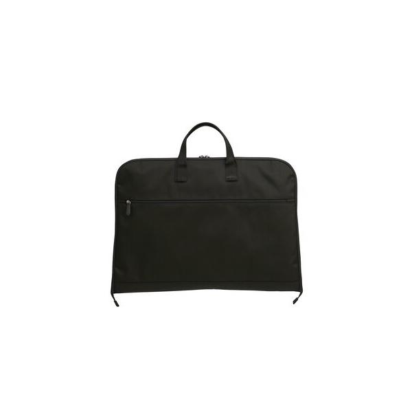 【仕様】外寸:高さ×横×マチ幅、約45×64×4cm、重量:約800g、ハンガー1本付属【色】ブラック系【柄】無地【機能】ｅｃｏ【ブランド】-【素材】表地:ポリエステル、ハンドル:ナイロン、裏地:リサイクルポリエステル