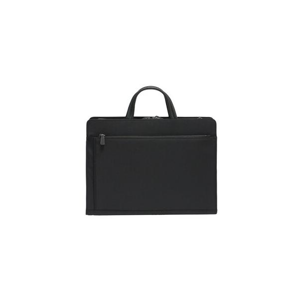 【仕様】外寸:高さ×横×マチ幅、約29.5×40×9cm、ショルダーベルト、(取り外し、長さ調節可)、A4ファイル収納対応、14インチPC対応、底鋲付き【色】ブラック系【柄】無地【機能】撥水加工、2WAY、耐久素材、ｅｃｏ【ブランド】-【素...