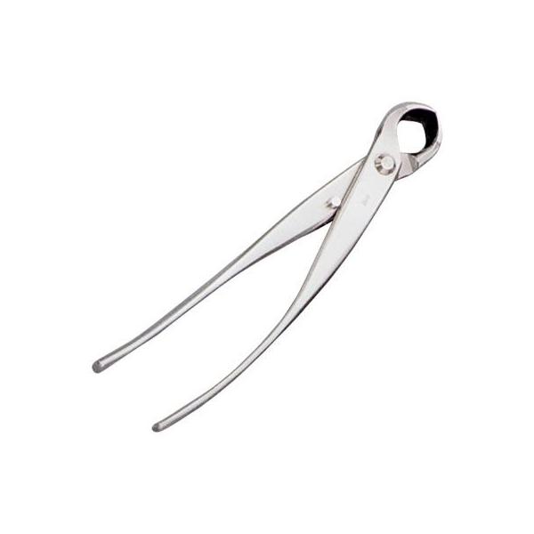 ステンレス製コブ切り コブ切は丸刃のためコブ等の根元まで喰い込み切れます。木のコブを、幹に対して平らに切り取る為の鋏です。丸刃の為コブ等の根元まで喰い込み切ることが出来ます。全長：200mm　　