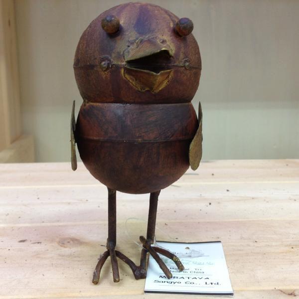 素材：ブリキ製※商品の特性上、塗り斑やゆがみ、傷などがあります。巾7×奥12×高13cm