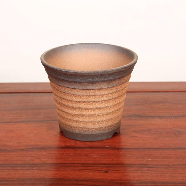 萬古焼鉢　丸鉢 鉢径：約13.5cm　高さ：約11cm＊数量物の為、若干の色の違い(色むら)があります。  