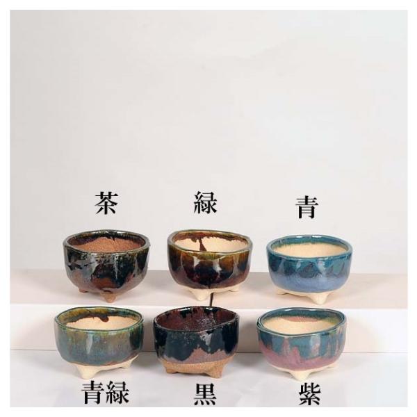 商品説明祥石(二代目)ゆうき　丸鉢　2.5号独特で繊細な絵が魅力。初代祥石のご子息で、落款は「ゆうき　祥石」です。※ご希望の色をお選び下さい。※ディスプレイ、照明により実際の色味と違う場合がございます。※こちらは数量物となっております。※塗...