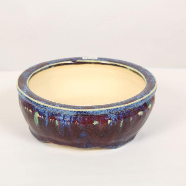 商品情報　浜重兵衛(じゅうべい)　丸鉢現代小鉢作家。大阪で作陶されています。元々、盆栽が好きな方ですので、成育に適したものを作陶されています。ぽってりと釉薬を使用されています。　サイズ　鉢径：約17.4cm 　高さ：約6.7cm納期配達ご希...