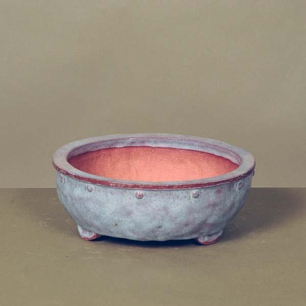 商品情報　浜重兵衛(じゅうべい)　丸鉢現代小鉢作家。大阪で作陶されています。元々、盆栽が好きな方ですので、成育に適したものを作陶されています。ぽってりと釉薬を使用され、重量感があります。　鉢幅：約15.0cm 　高さ：約5.7cm納期配達ご...