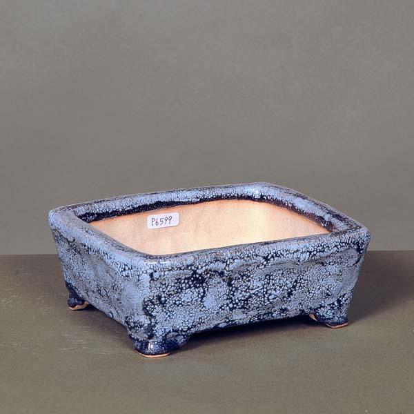 商品情報　浜重兵衛(じゅうべい)　長方鉢現代小鉢作家。大阪で作陶されています。元々、盆栽が好きな方ですので、成育に適したものを作陶されています。ぽってりと釉薬を使用され、重量感があります。　鉢幅：約14.8cm 　高さ：約5.5cm　奥行：...