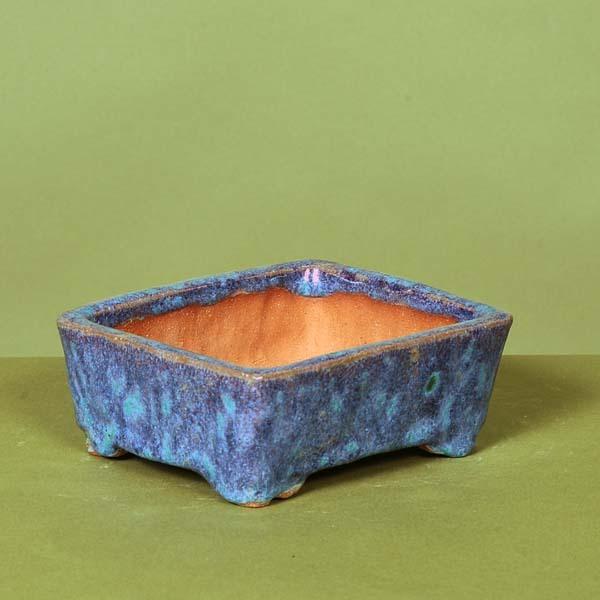 商品情報　浜重兵衛(じゅうべい)　長方鉢現代小鉢作家。大阪で作陶されています。元々、盆栽が好きな方ですので、成育に適したものを作陶されています。ぽってりと釉薬を使用され、重量感があります。　鉢幅：約13.0cm 　高さ：約5.0cm　奥行：...