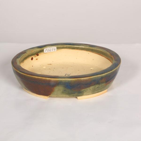 商品情報　　桂雲　楕円鉢 本名：福田　康男現代釉薬鉢づくりの第一人者・福茂の一門にして福田 茂氏の叔父にあたる。書道八段にして師範免許を持つ書道家としての一面を持ち、その手腕は釘彫落款や詩吟文装飾にも大いに活かされている。もともとが盆栽愛好...