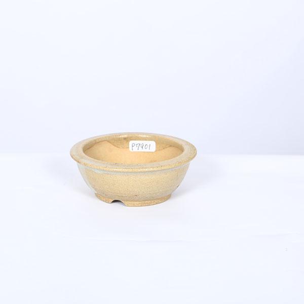 商品説明加藤九輪　丸鉢本名：加藤　正1936年　栃木県佐野市出身。25歳から朝鮮・唐津・辰砂・蕎麦等の茶陶の作陶を始める。盆器制作は小鉢作り、昭和58年頃からは水石水盤を主力として作陶。路考茶釉、黄華釉、白橡釉（白茶色に近い色）、薄香釉、蒼...