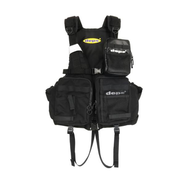 ■キャスティングの邪魔にならない優れた着用感身体にフィットする調節ベルトにより、キャスティングの邪魔にならない優れた着用感を持つライフベスト。取り外し可能なポーチ、フロントや背面など多種にわたるポケットによる高い収納力、またプライヤーホルス...