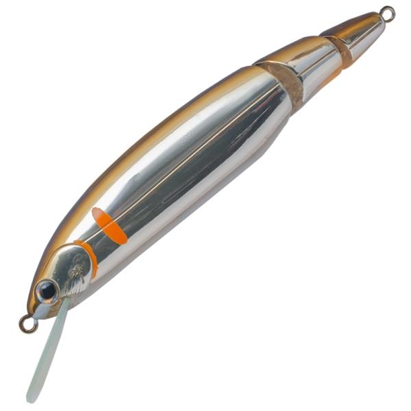 キャスティングアユ第三弾はジョイントタイプ水深40〜60cm程度の緩い流れを攻めるジョイントタイプのミノー。緩流地帯を攻略するためのスムーズな可動のジョイント仕様。やや浮力の強いフローティングボディは石と石の隙間に入った時でもロストすること...