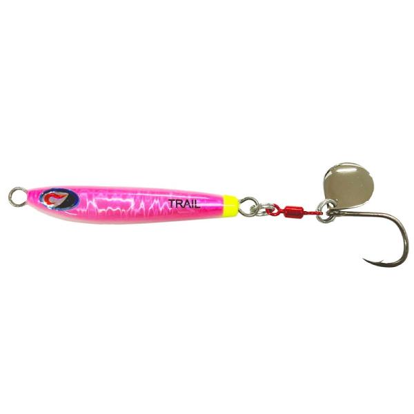 “タダ巻き特化”のブレードジグスローな展開から早巻きまで姿勢を崩すことなく泳ぎ切る！ブレードの抵抗をものともしないキャスト飛距離、フォール速度を備えるボディー形状。ジグ後方部には、メインターゲットの一つでもあるサワラに対し丸?みによるライン...