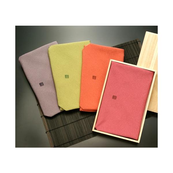 カラー：京紫・鶯・紫苑・錆朱大きさ　縦×横:約45×45ｃｍ箱（種類）　縦×横×高さ:桐箱　約23×15×2ｃｍご注意：メール便は厚さの規制があるため1個だけの配送となります。メール便での配送についてはページ上部にある「お支払・送料・返品」...