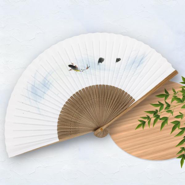 種別：扇子 夏扇子 扇子単品 紳士用 紙扇子 扇面：紙（日本） 扇骨：竹（中国） 扇子を広げた時の大きさ（縦×横）：約22×39cm 箱（縦×横×高さ）：約22.5×3.5×1.3cm
