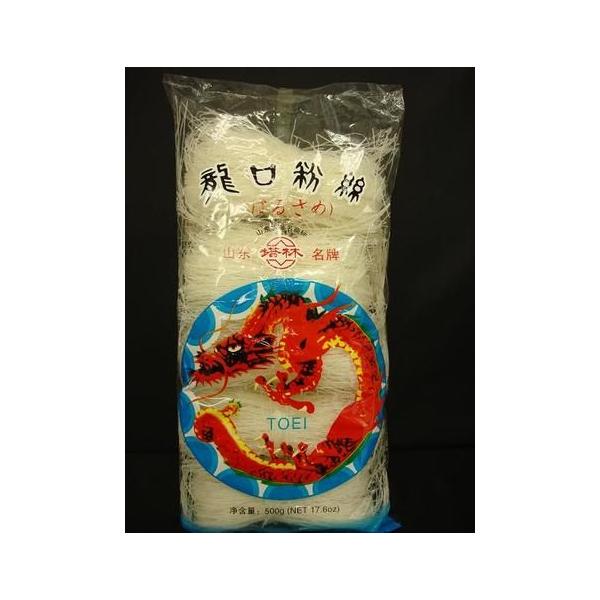 緑豆春雨500ｇ山東龍口産の最良質の緑豆から丁寧に作られた特級春雨です☆小分けタイプで大容量です！