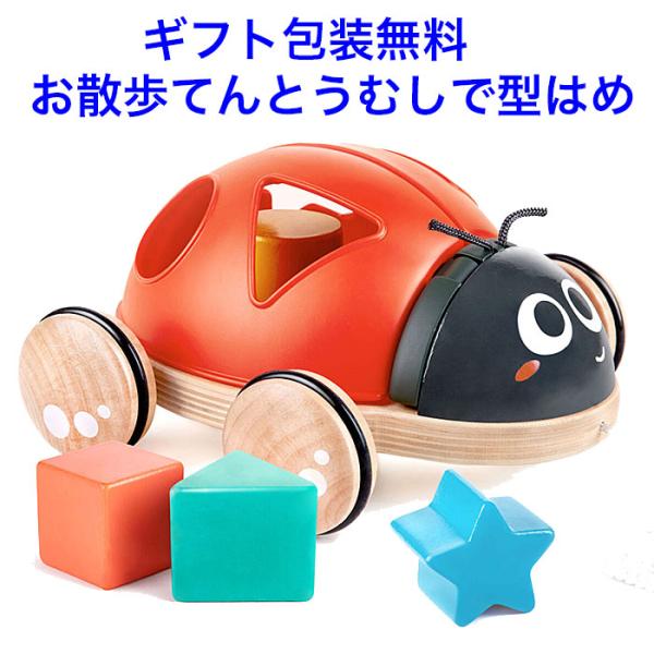 引っ張ってお散歩できる型はめパズルの付いたプルトイ！かわいいてんとうむしさんと一緒にお散歩できる引っ張って遊ぶプルトイとしても、型はめとしても遊べます。背中の羽は大きく広げることができて、中のブロックを取り出すとともに、まるで大空を飛んでい...